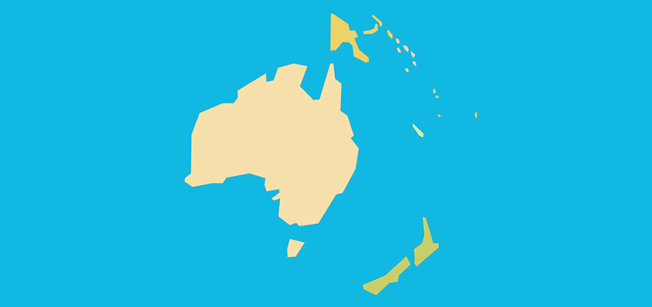 Countries of Australia - Map Quiz Game